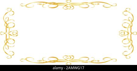 This is a illustration of Horizontal rectangular antique pattern frame ...