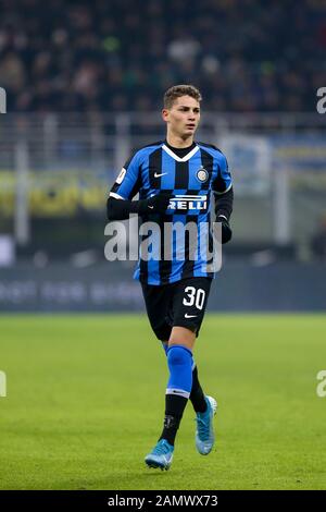 Sebastiano Esposito of Cagliari during the serie A Enilive match ...