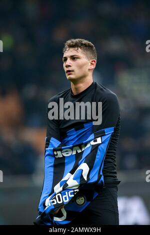 Sebastiano Esposito of Inter during the Coppa Italia match at Giuseppe ...