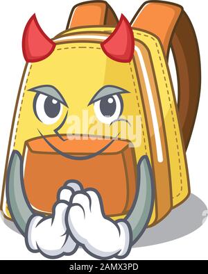 Devil school bag character cartoon Stock Vector Image & Art - Alamy