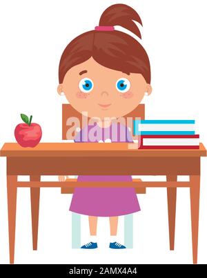 Classroom discipline isolated cartoon vector illustration set. List of ...
