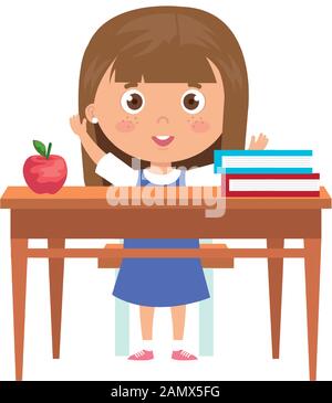 Classroom discipline isolated cartoon vector illustration set. List of ...