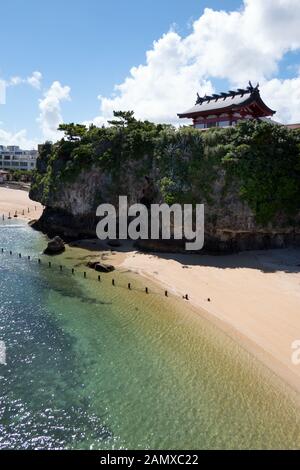 Naminoue shrine near beach in Naha, Okinawa, Japan, Asia. Japanese ...