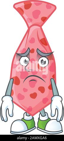 tie with the on mascot shape afraid Stock Vector Image & Art - Alamy