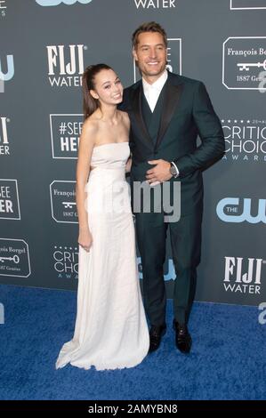 Justin Hartley and his daughter Isabella Justice Hartley attend the ...