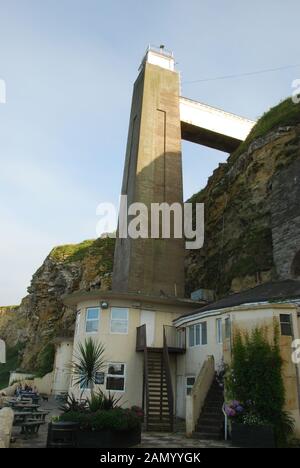 Marsden Grotto Lift Stock Photo - Alamy