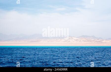 The mountains peak at the beach in Sharm el Sheikh, Egypt Stock Photo ...