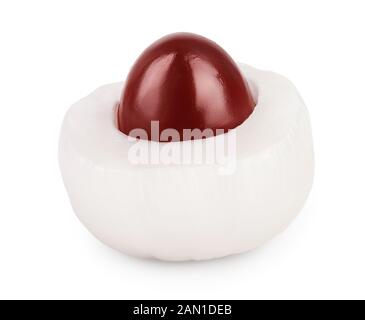 Fresh lychee without skin isolated on white background. Clipping Path ...