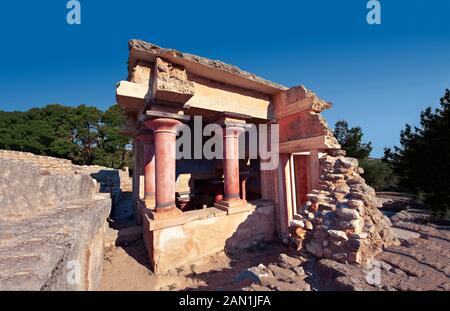 North Lustral Basin at The Palace of Knossos on Crete, Greece Stock ...