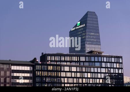 Building of the french Bank BNP Paribas in Paris (France Stock Photo ...