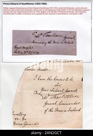 Signature of Prince Edward Stock Photo - Alamy