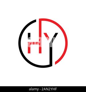 Alphabet letter icon logo HY Stock Vector Image & Art - Alamy