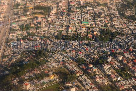 Aerial view of the Addis Ababa, the capital city of Ethiopia Stock ...