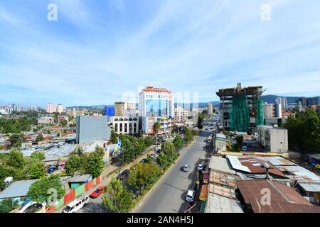The changing skyline of Addis Ababa in Ethiopia Stock Photo - Alamy