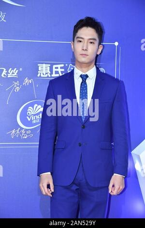 Chinese actor and model Sheng Yilun, also known as Peter Sheng, poses ...