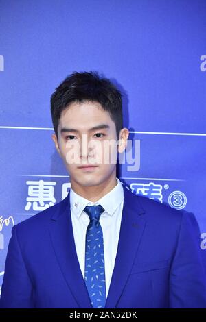 Chinese actor and model Sheng Yilun, also known as Peter Sheng, poses ...