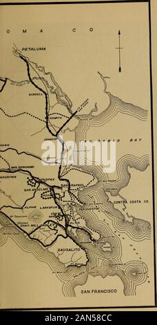 Map of Marin in California Stock Photo - Alamy
