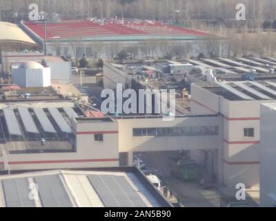 The outside view of the exploded factory in Beijing, China, 3 November ...