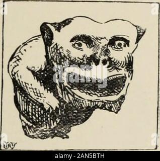 The grotesque in church art . GORILLA, KOSLYN CHAPEL Stock Photo - Alamy