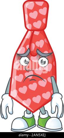tie with the on mascot shape afraid Stock Vector Image & Art - Alamy