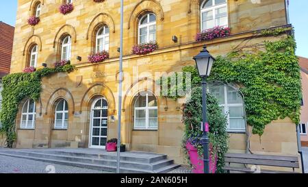 Wassertrüdingen Bavaria / Germany - 04 08 2019: Wassertrüdingen is a ...