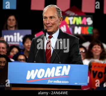 Democratic candidate Michael Bloomberg held a campaign rally on ...