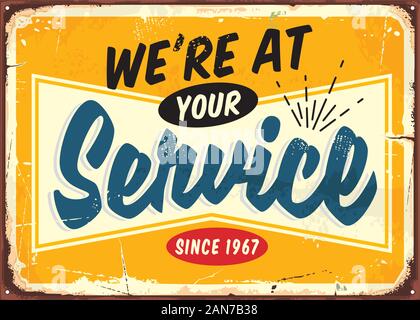 retro american diner sign, worn and weathered, vector eps Stock Vector ...