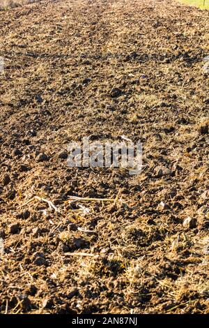 Ploughed ground texture. Field prepared for cultivation, agricultural ...