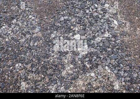 Gravel Rock Texture. Crushed stone and gravel on the ground. Texture ...