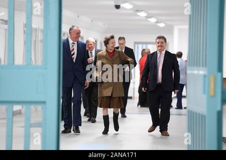 The Princess Royal on a tour of Davis House as she visited HMP ...