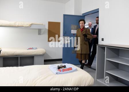 The Princess Royal on a tour of Davis House as she visited HMP ...