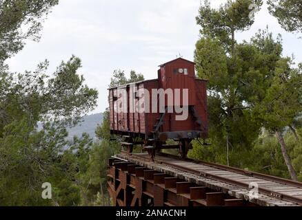 CATTLE-CAR MEMORIAL TO DEPORTEES YAD VASHEM HOLOCAUST MUSEUM JERUSALEM ...