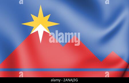 3D Flag of Pocatello (Idaho), USA. 3D Illustration Stock Photo - Alamy