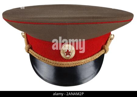 Soviet Army infantry officer forage cap isolated on white background ...
