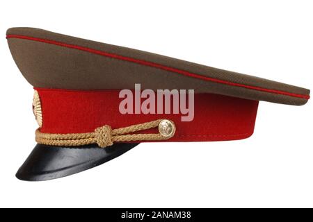 Soviet Army infantry officer forage cap isolated on white background ...
