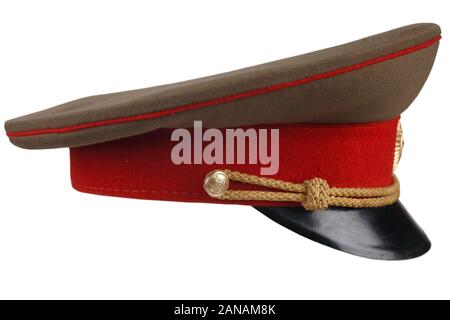 Soviet Army infantry officer forage cap isolated on white background ...