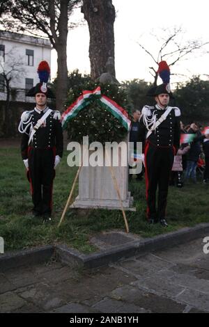 Casoria, Italy. 15th Jan, 2020. Celebrating San Mauro Abate, with a ...