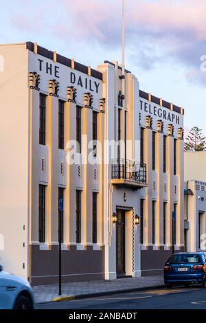 Facade of the Daily Telegraph Building, a classic Art Deco style ...