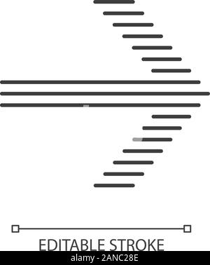 Arrow indicating the path direction movement vector movement to goal Stock Vector Image & Art ...