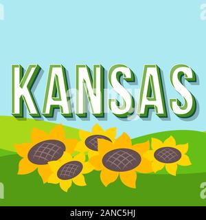 Kansas vintage 3d vector lettering. Retro bold font, typeface. Pop art ...