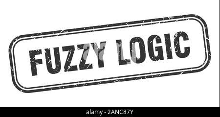 square grunge black fuzzy logic stamp Stock Vector Image & Art - Alamy