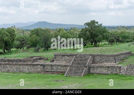 Platforms showing the talud-tablero architectural style, in Teotihuacan ...