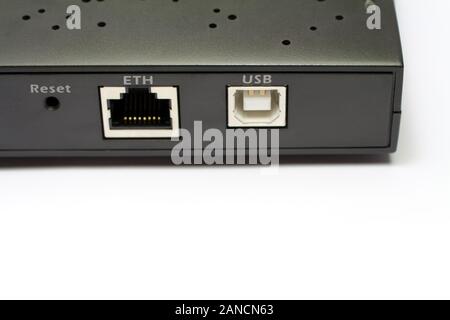 Old router isolated on white background Stock Photo - Alamy