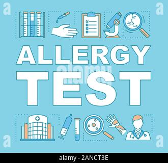 Allergy symptoms and diagnosis infographics, vector flat style design ...