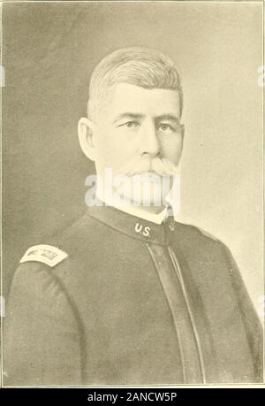 Major General Henry Ware Lawton and staff standing on ship Stock Photo ...