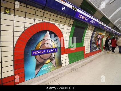 Roundels showing the new display of Star Trek insignia on the platforms ...