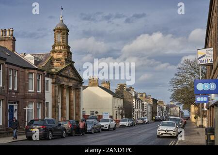 16 January 2020. Banff, Aberdeenshire, Scotland, UK. This is a street ...