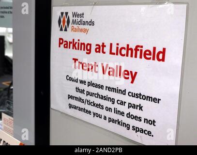 Lichfield Trent Valley Railway Station - view showing the two West ...