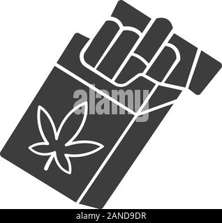 Cigarettes pack cartoon color drawing, vector illustration, horizontal ...