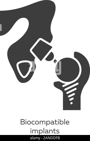 Implants concept icon. Medical prosthetic device. Artificial joint ...
